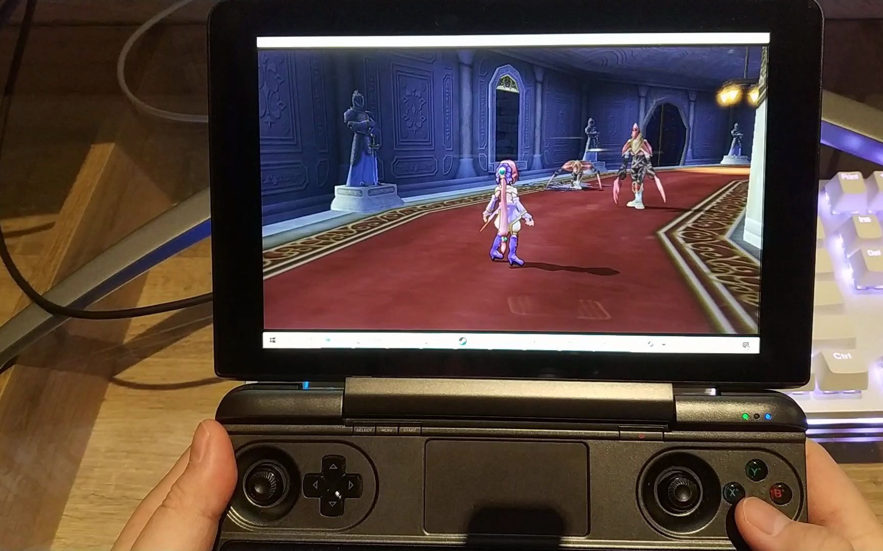 ...GPD WIN Max 测试 PS2 模拟器游戏《暗云2(Dark Cloud 2)》,锁60帧