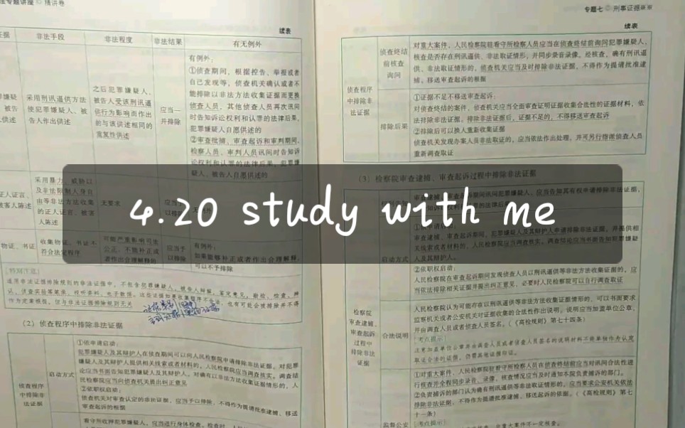 在职备考日更vlog|法考|刑诉|最怕的表格来了|study with me|我要当学霸