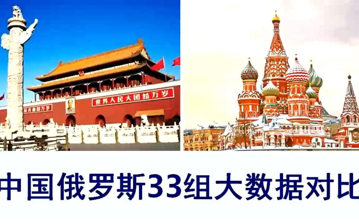 曾经的老大哥俄罗斯,现在实力如何?33组大数据对比中国俄罗斯