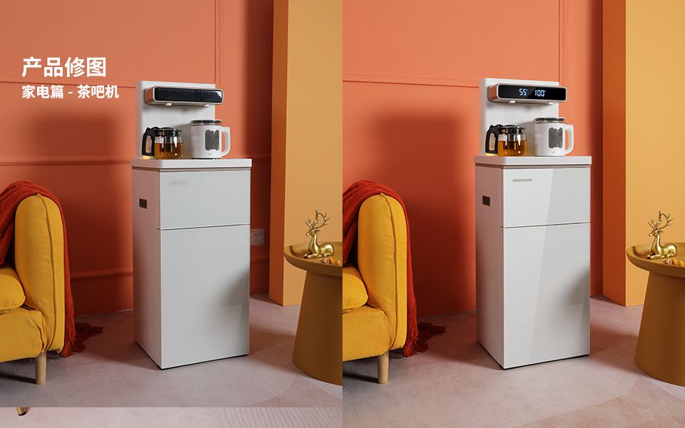 PS教程 产品修图教程-家电篇-茶吧机1~2