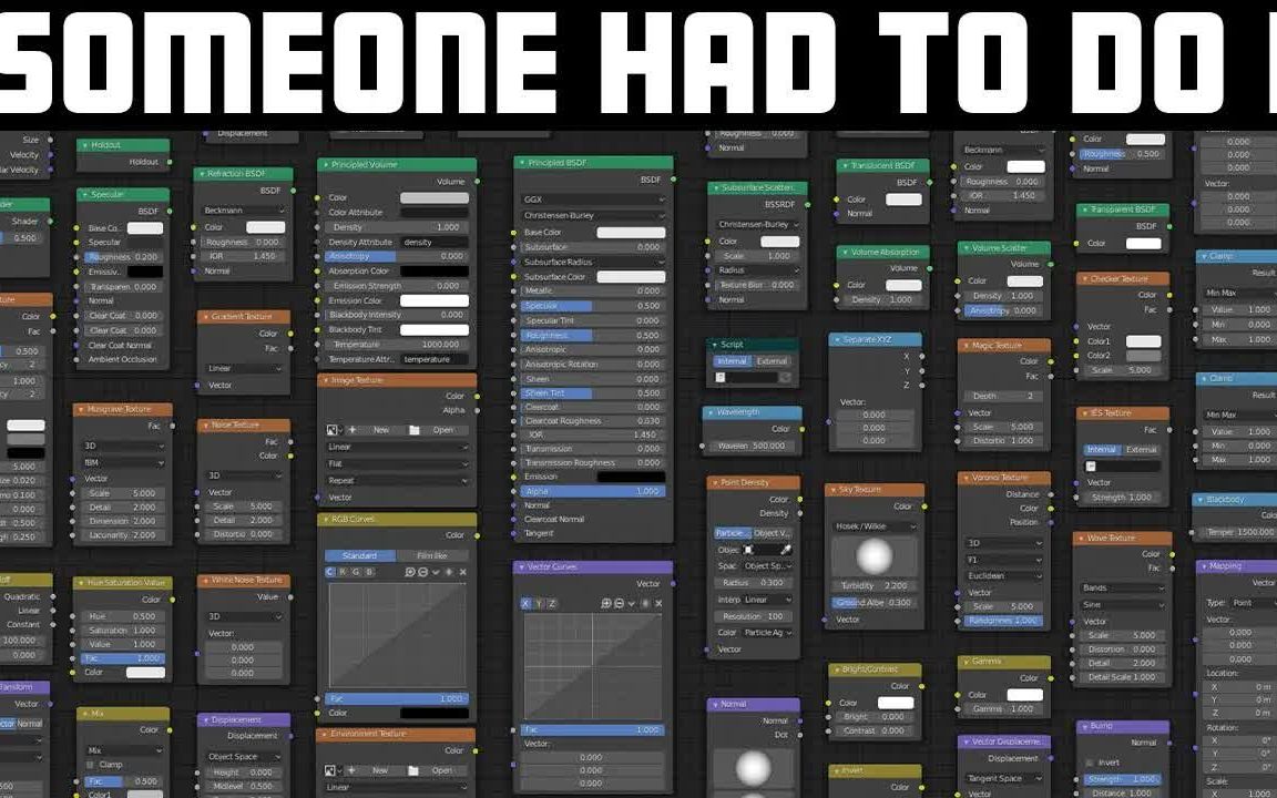 40分钟大课,给你讲清楚blender 材质节点! 【中文翻译】