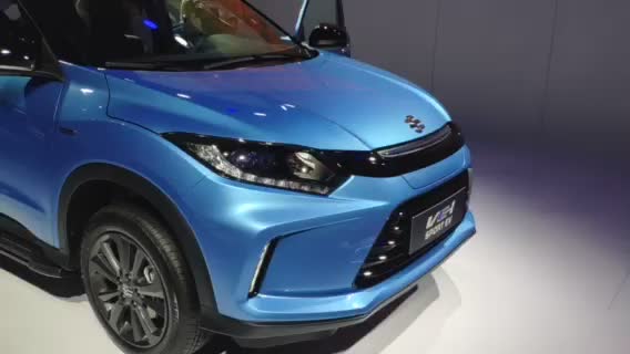 #2018广州车展 广汽本田理念EV-1延续了缤智的风格,续航里程340km...