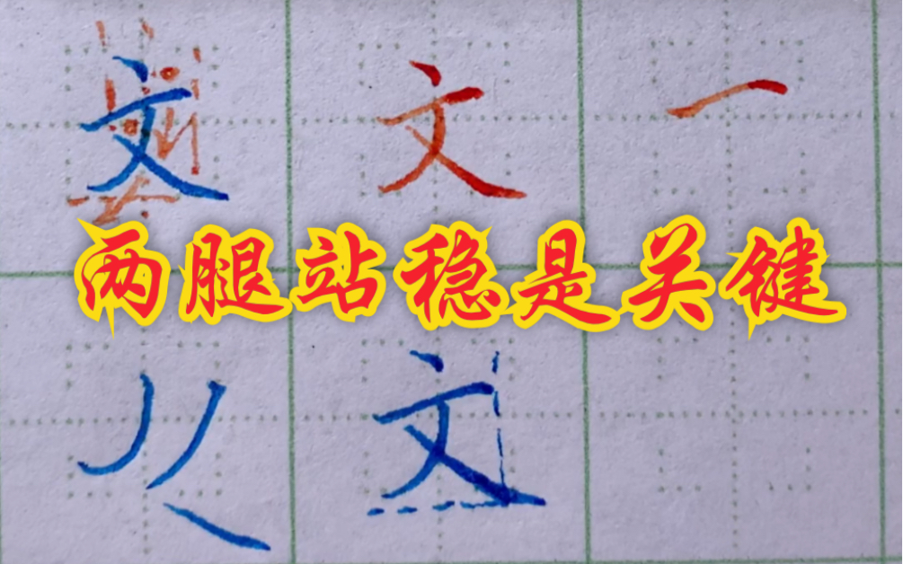 硬笔书法入门零基础教学:独体字——文