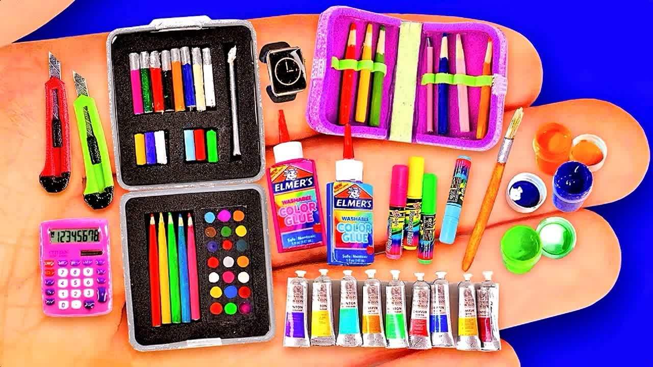 手工制作不同的文具用品