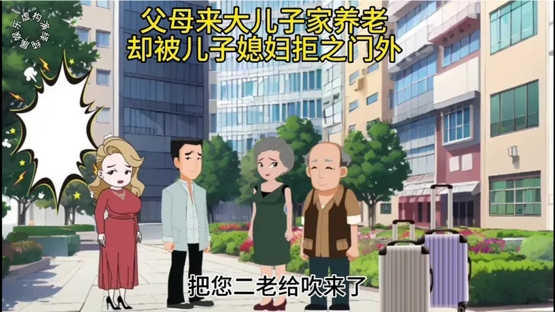 父母来大儿子家养老 却被儿子媳妇拒之门外
