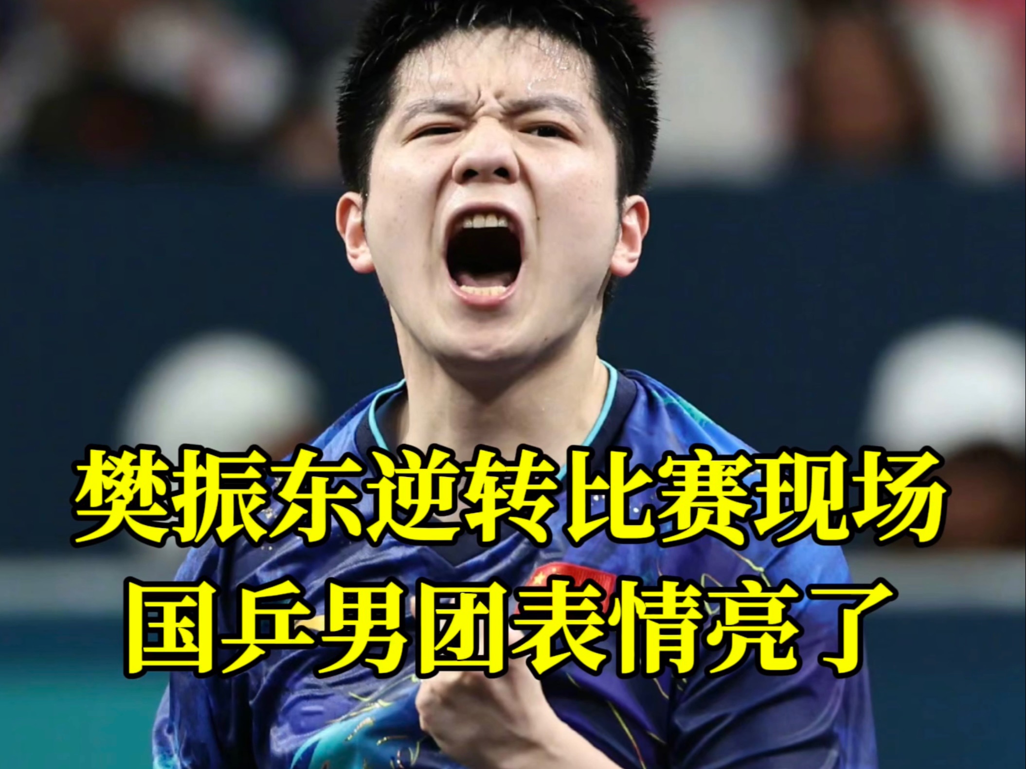 观看樊振东逆转比赛现场,国乒男团表情亮了:王皓含泪挥拳…
