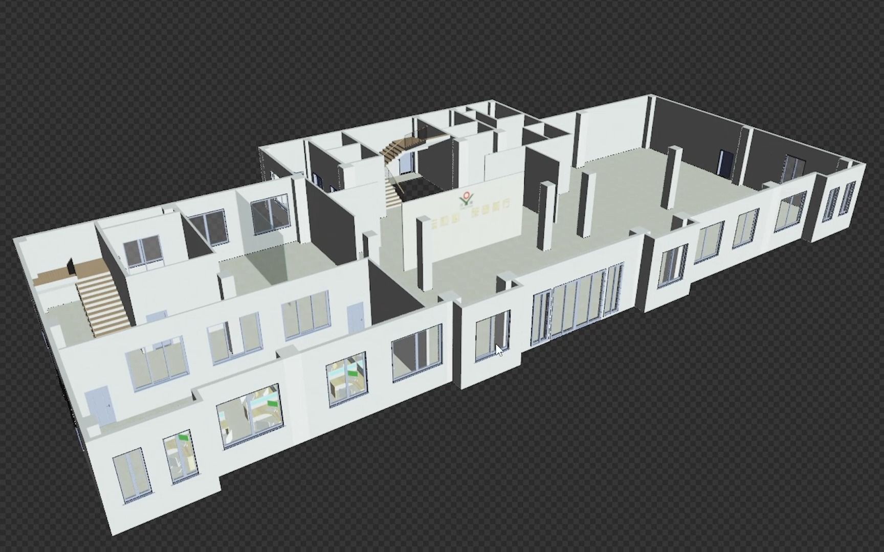 blender练习建筑模型建模第一版,不是最终建筑装修方案,之后会修改
