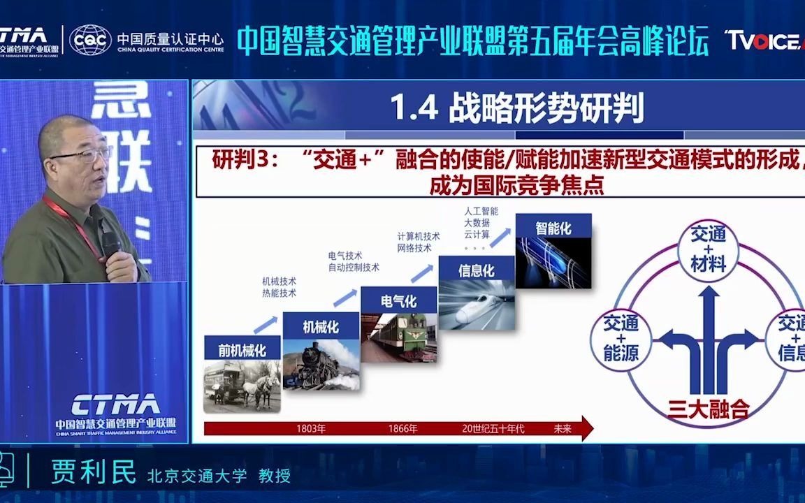 贾利民:交通科技发展态势与创新任务