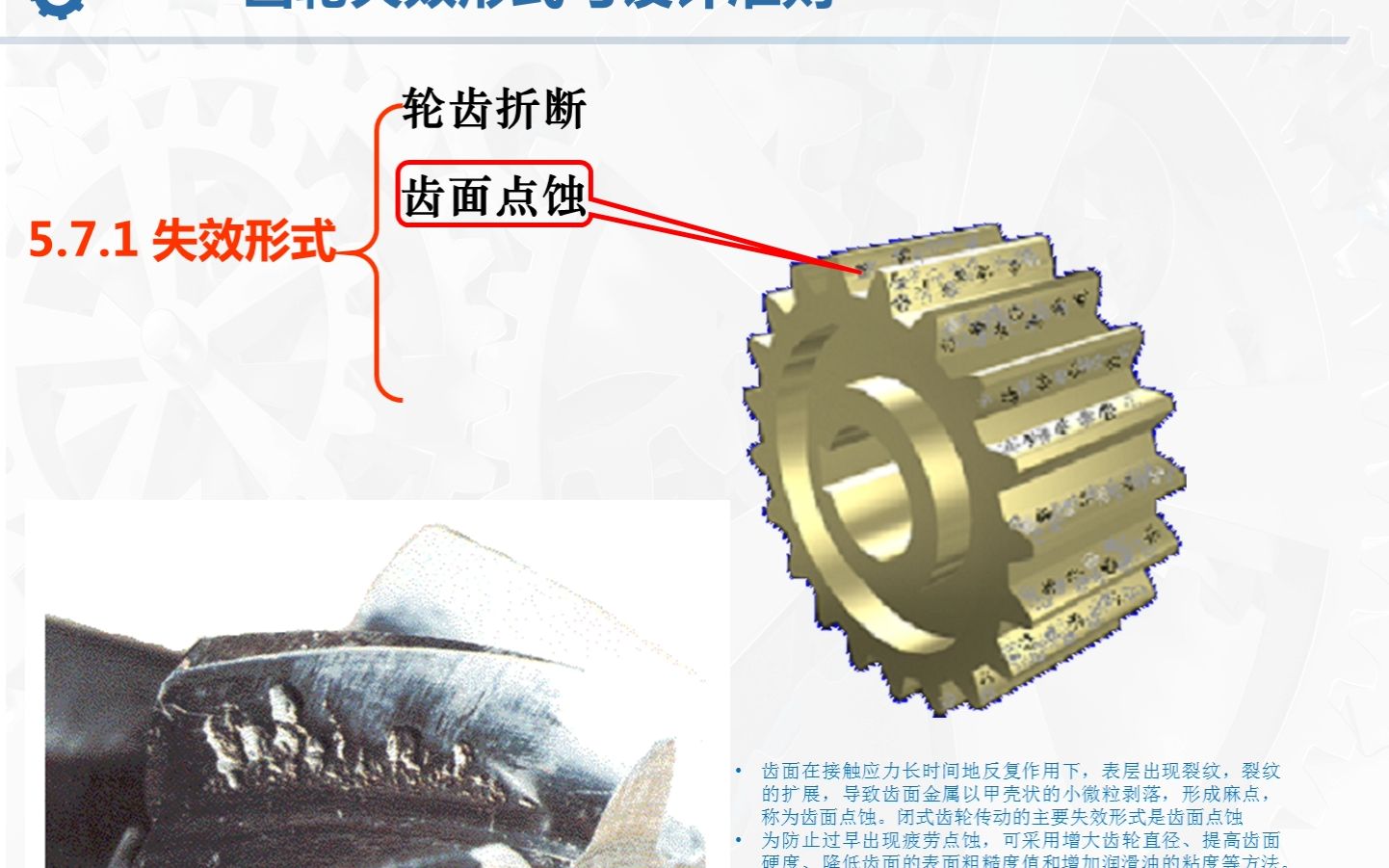 齿轮失效形式