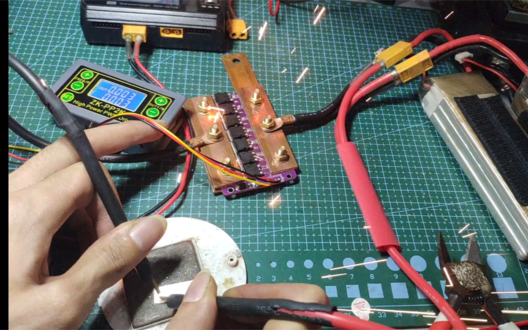 14管假mos,点焊实测