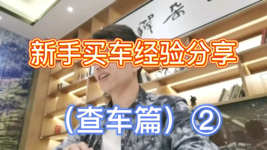 新手买车经验分享,查车篇