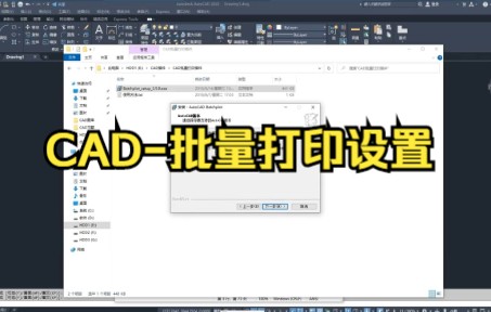 【cad教程】CAD-批量打印设置,职场小白必备。