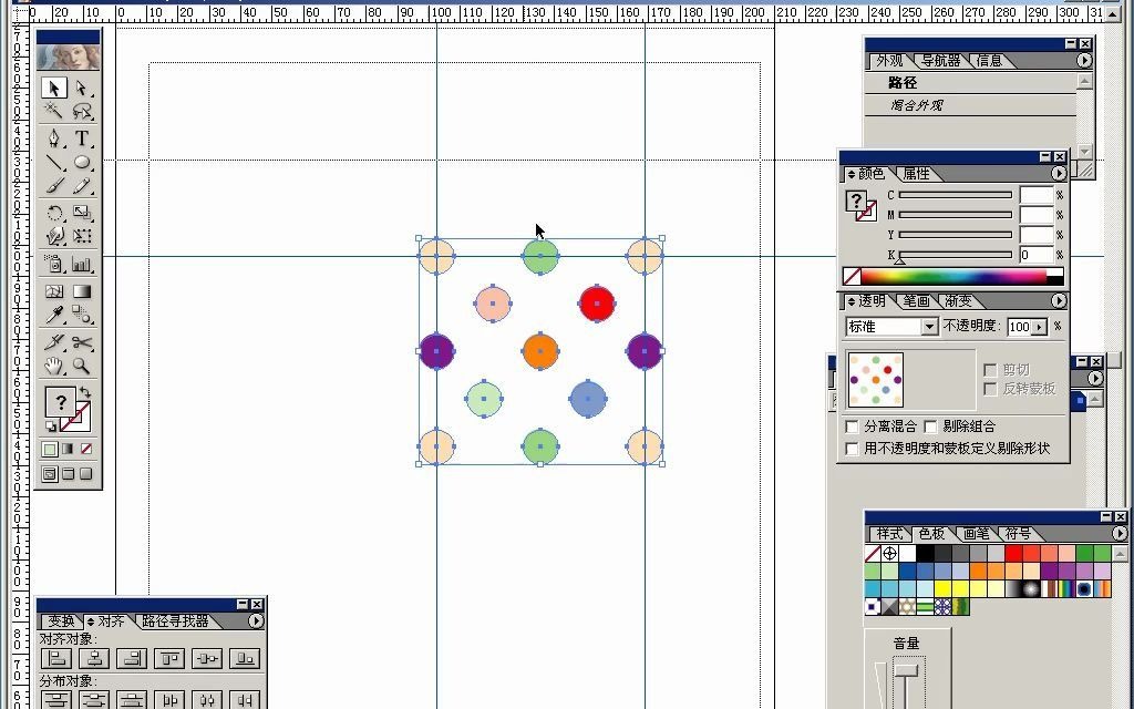 34-董佳ILLUSTRATOR_20091111_01遮罩与碎花图案