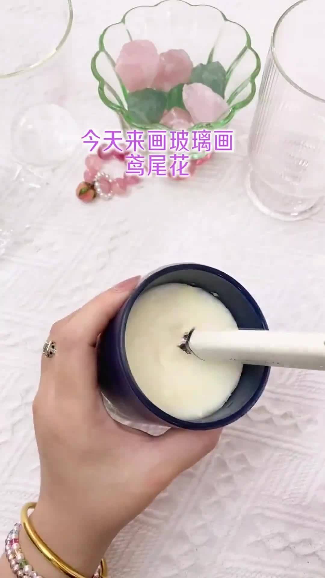 手工DIY鸢尾花玻璃画,沉醉于梦幻紫色世界!
