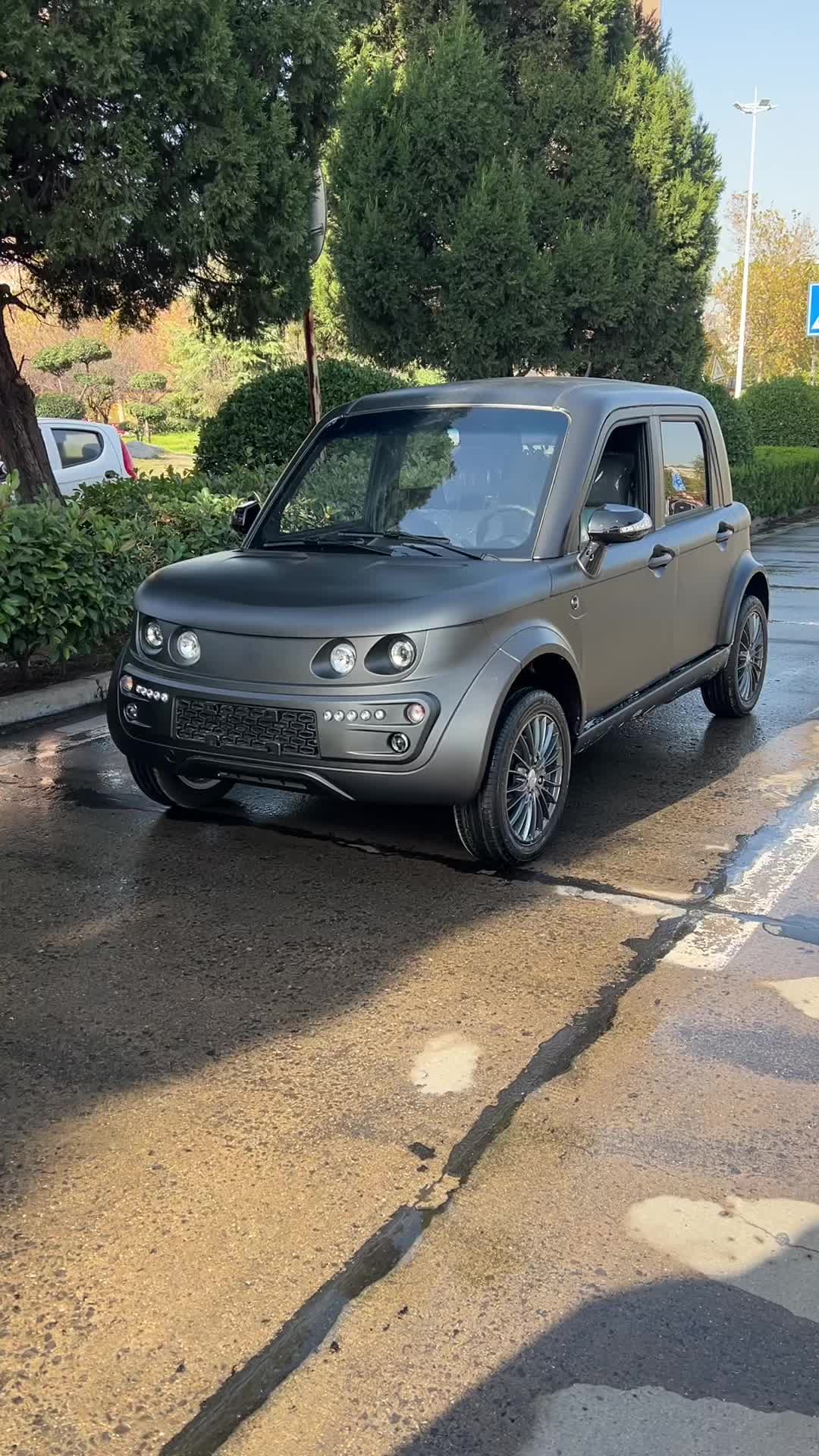 森地嘟嘟车,物流就位准备发车了四门磨砂黑一台,#森地网红嘟嘟车 #...