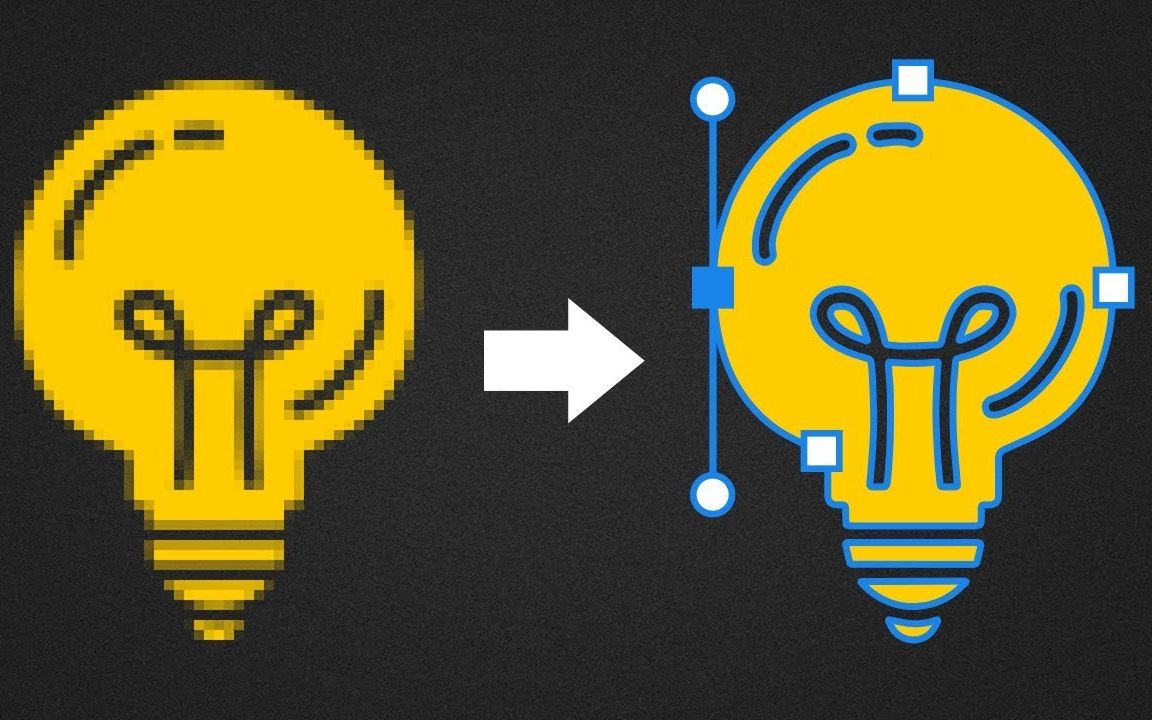 【PS教程】一招让位图变成矢量图