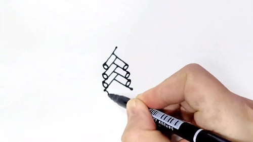 黄色鞭炮简笔画教程来了,简单易学