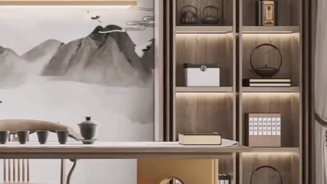 将现代的元素和传统的元素相互结合,用现代的审美方式来营造出传统...