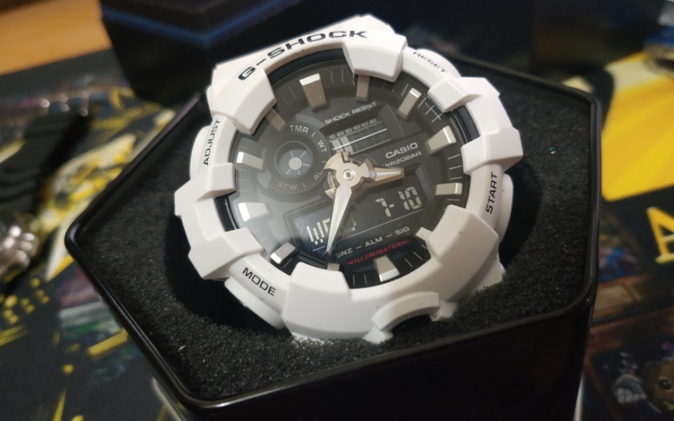 【索爷开箱】CASIO卡西欧GA700 7A白色款开箱