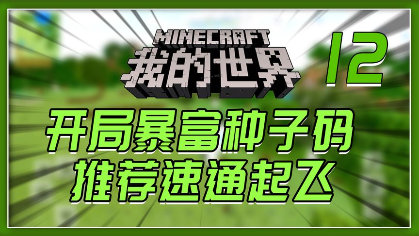 我的世界种子手机版超富村庄MC基岩生存种子码速通地图开局4铁匠