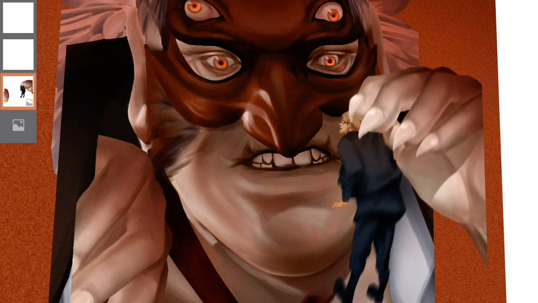 【X7X】PS厚涂板绘画的漫画 用Mentalcanvas做成了动态视频小动画