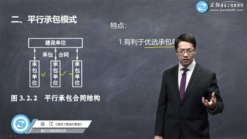 一级造价师造价管理:平行承包模式