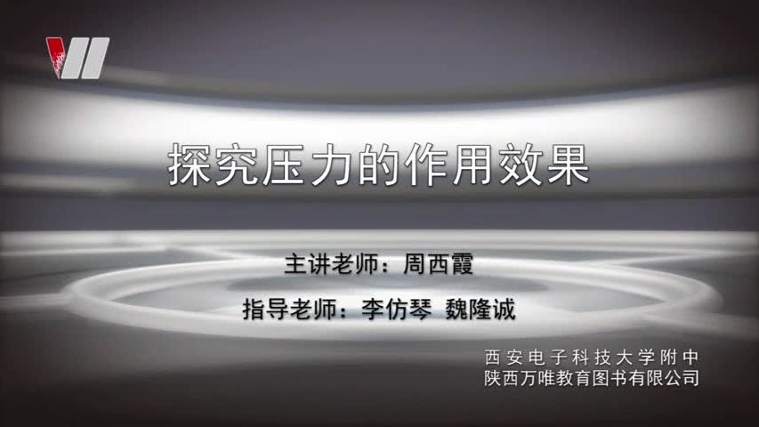 浙教版 科学 7232 力学实验十四. 探究压力的作用效果