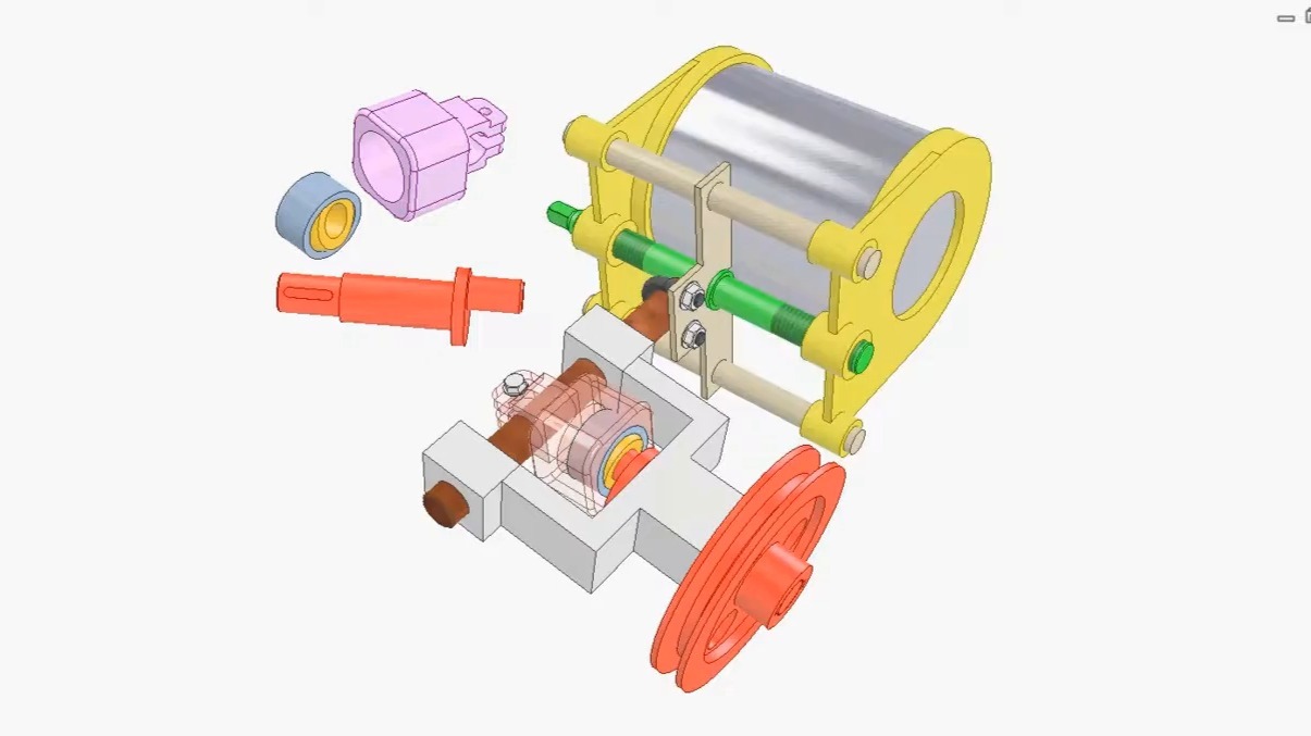第843期 机械原理基础-油漆搅拌器振动机构