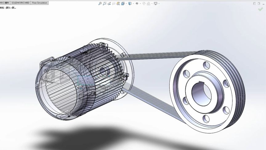 利用Solidworks插件,2分钟快速设计和高效率创建V带传动模型,
