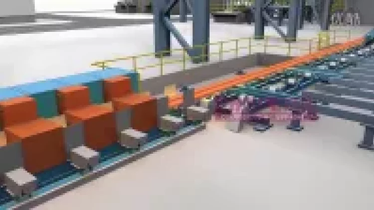 炼钢厂生产流程三维动画 工业动画