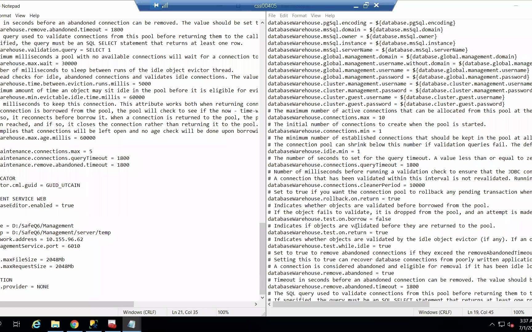 SafeQ6应用:实施后,客户要求修改MSSQL数据库密码