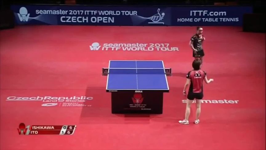 【乒乓球】一板秒杀 伊藤美诚反手生胶台内起板技术集锦