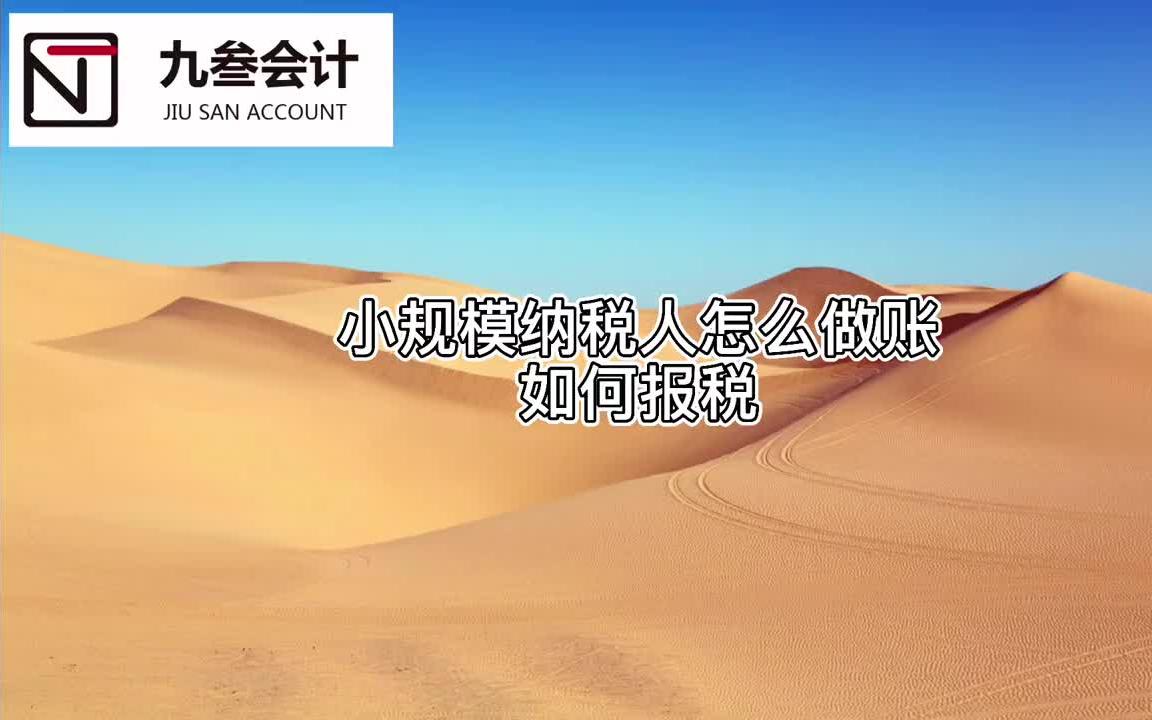 【税务攻略】小规模纳税人怎么做账,如何报税