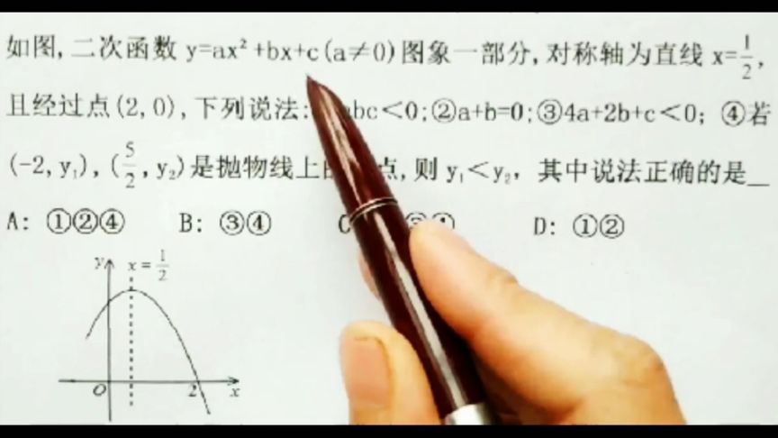 初三金典题型 二次函数图像与abc的关系