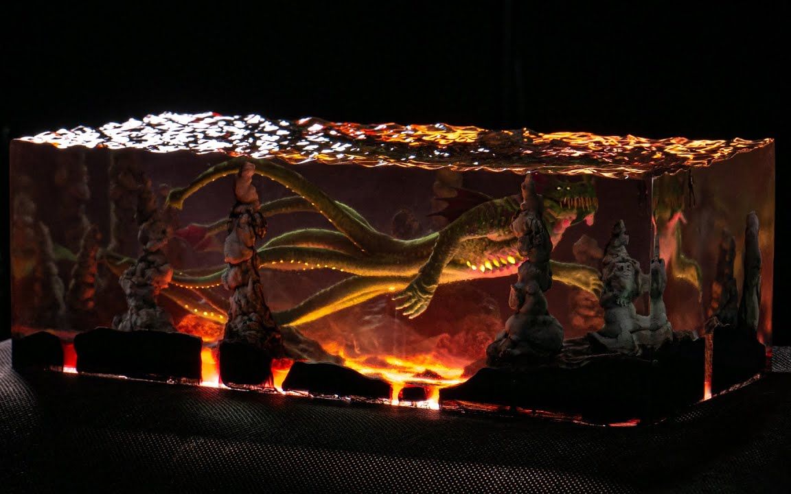 【手工】油管手工 美丽水世界 如何制作一个深海迷航的海龙利维坦的...