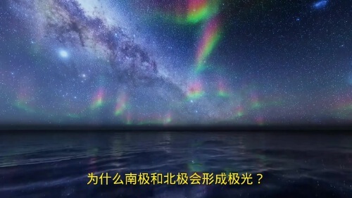 为什么地球南极和北极会形成极光