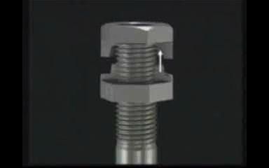 妙哉!号称永不打滑,防松动楔形螺栓 原理动画Hardlock Cross-Section