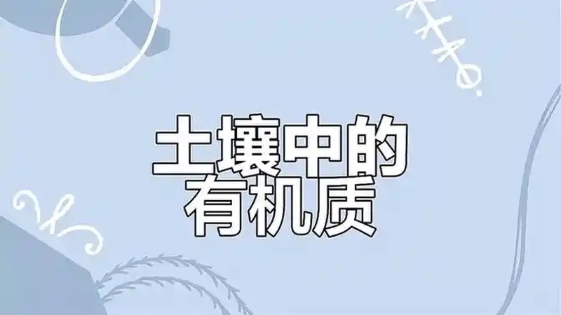 土壤有机质的作用与分类