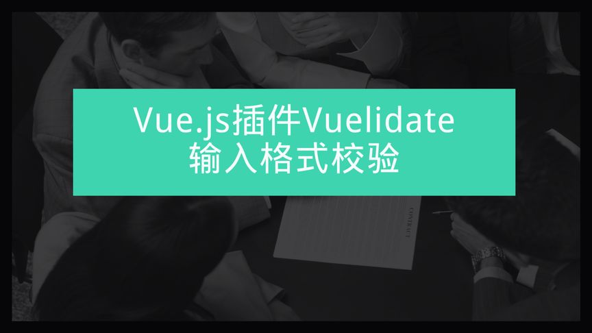 Vue.js插件Vuelidate实现输入格式校验
