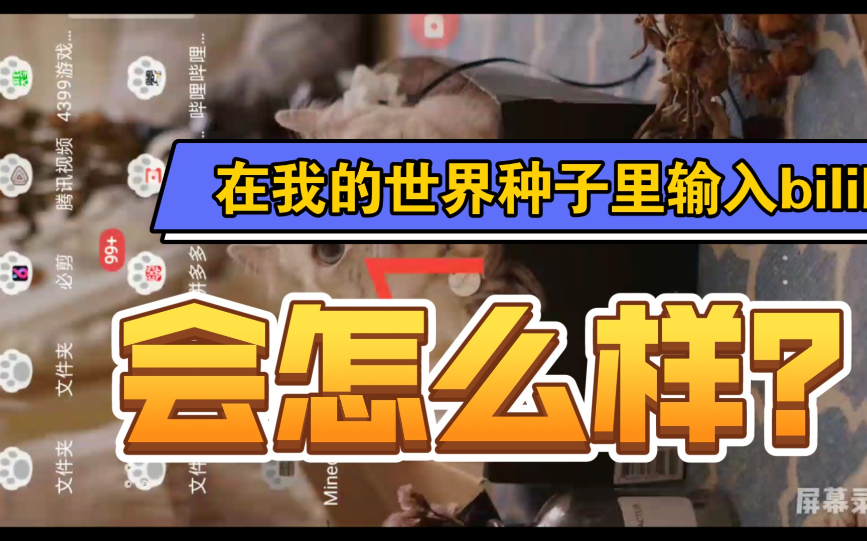 我的世界(画质加强版)在我的世界种子里输入bilibili 哔哩哔哩。
