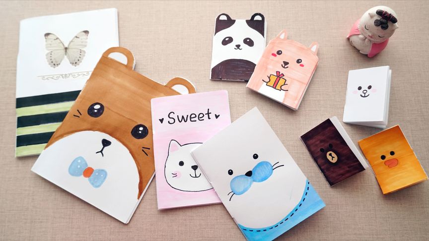 #手工激励月#不用胶水和订书钉DIY的小本子,分分钟学会!