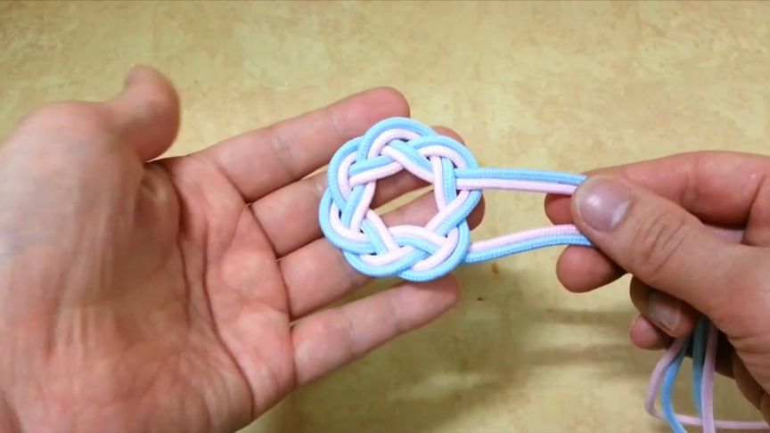 中国结绳编教程,花型绳结的简单编法!