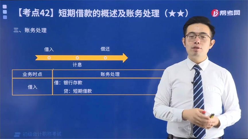 帮考网初级会计考试孙超凡老师带你学习短期借款怎么做账务处理?