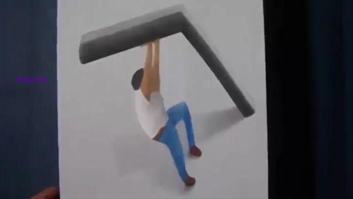 教你3分钟画出3D立体画,简单易学,太真实