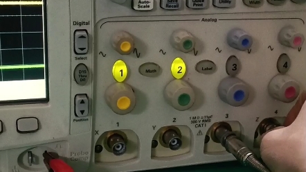 美国安捷伦示波器DSO6014A测试波行判断通道是否正常