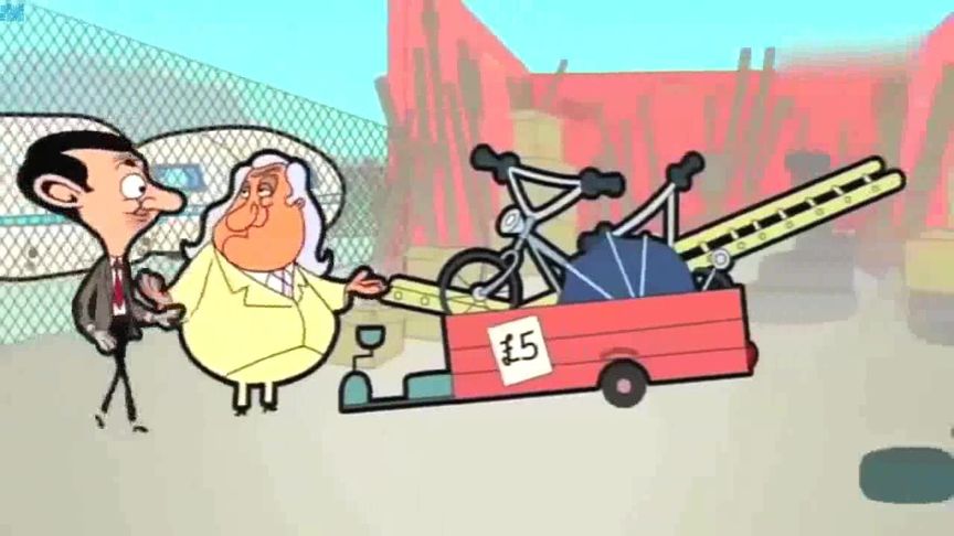 憨豆动画:憨豆精心准备野餐的用具