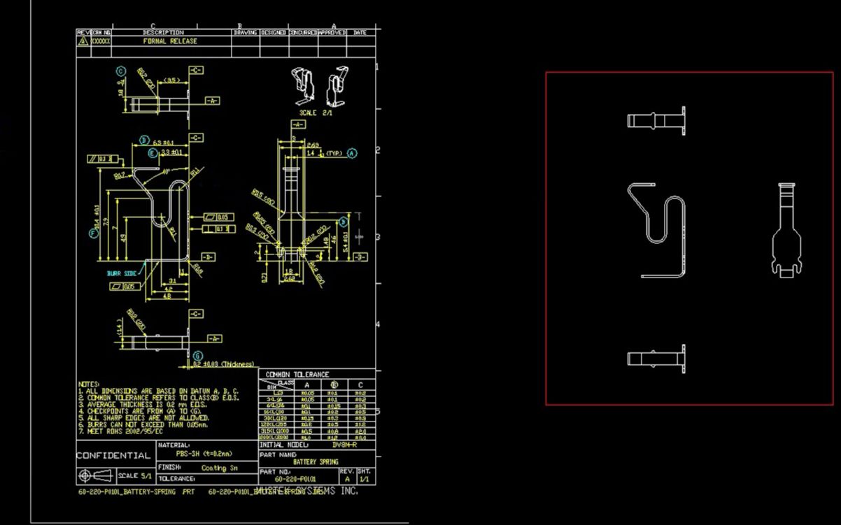 五金模具设计实例教程--五金充电器弹片模具设计学习