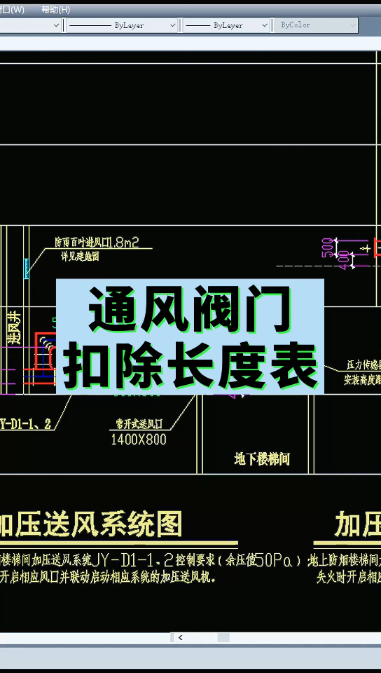 通风阀门扣除长度表