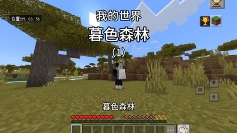 暮色森林极限生存第一集初入暮色,击败娜迦!#我的世界