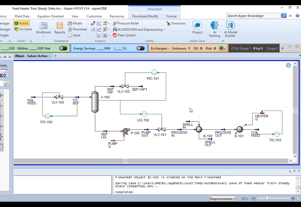 【Youtube搬运】Introduction to dynamic modeling, HYSYS动态仿真案例